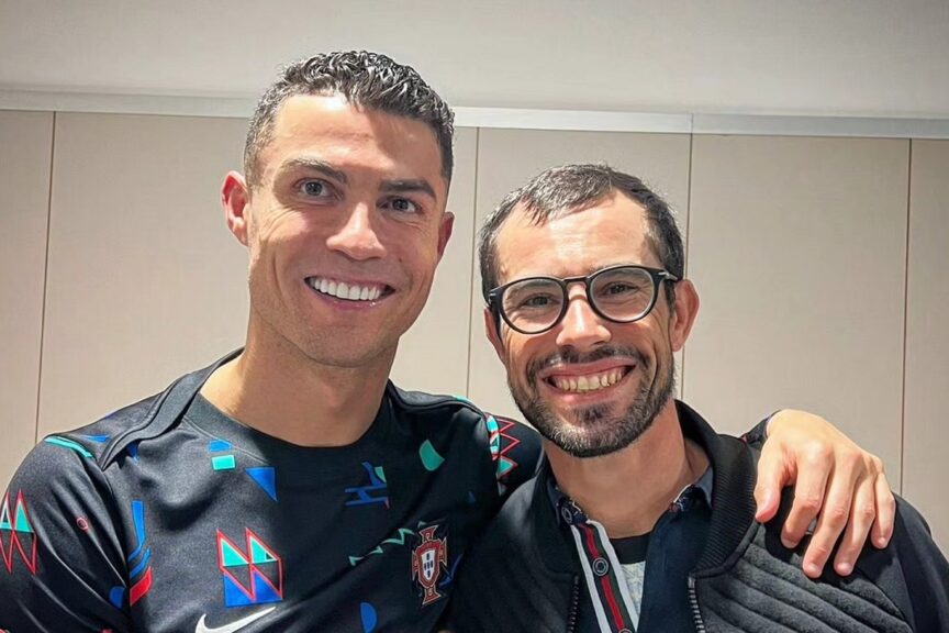 Cristiano Ronaldo posou com Fernando Pimenta e começou a segui-lo nas ...